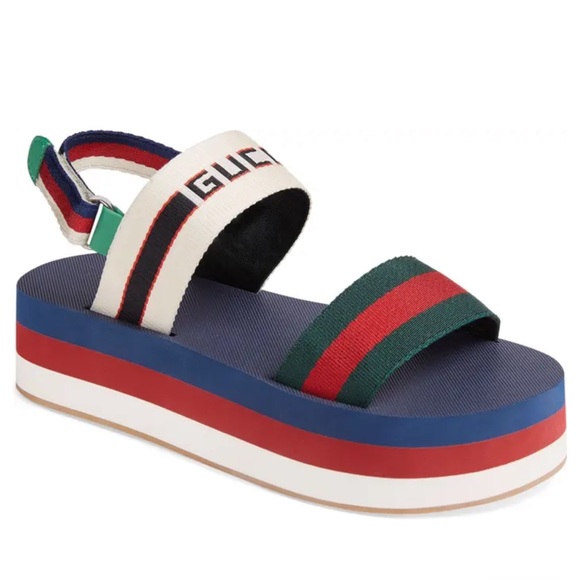 Gucci | Shoes | Gucci Bedlam Slingback Flatform Sandals | Poshmark